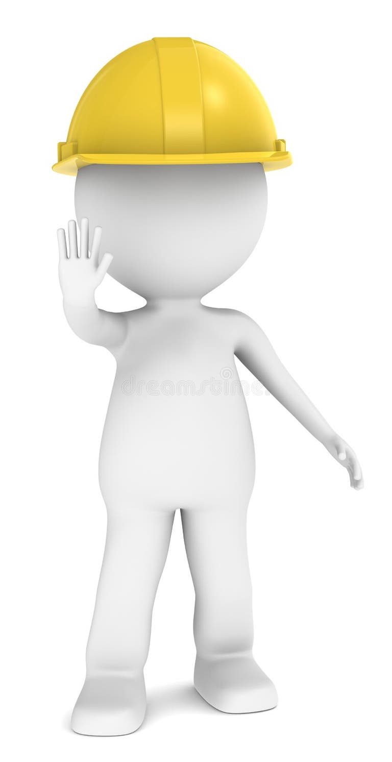 Construction Worker Holding Stop Sign Stock Illustrations – 128 ...