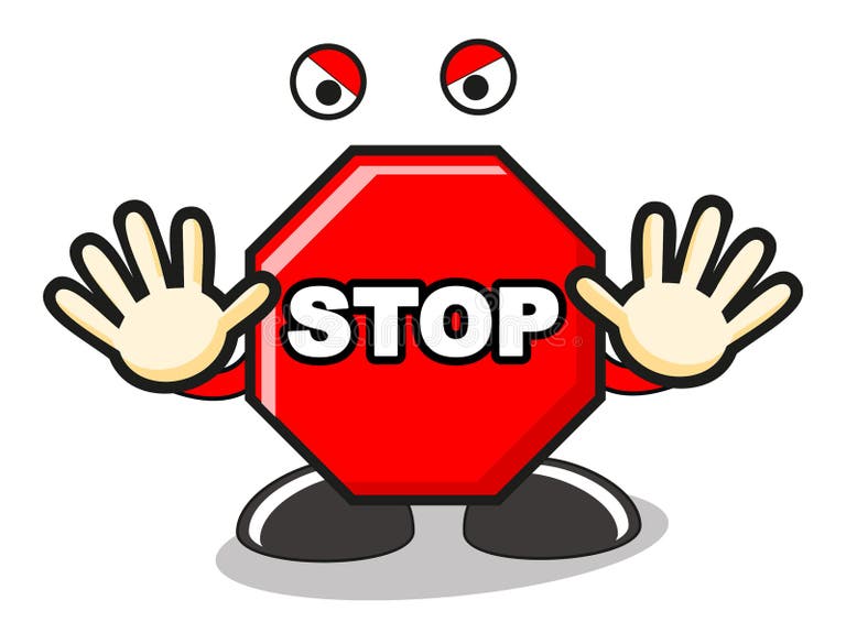 Stop stock illustration. Illustration of restricted, clip - 21565834