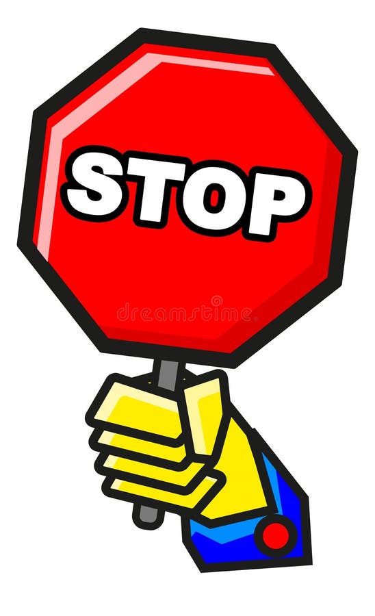 Stop stock illustration. Illustration of restricted, clip - 21565834