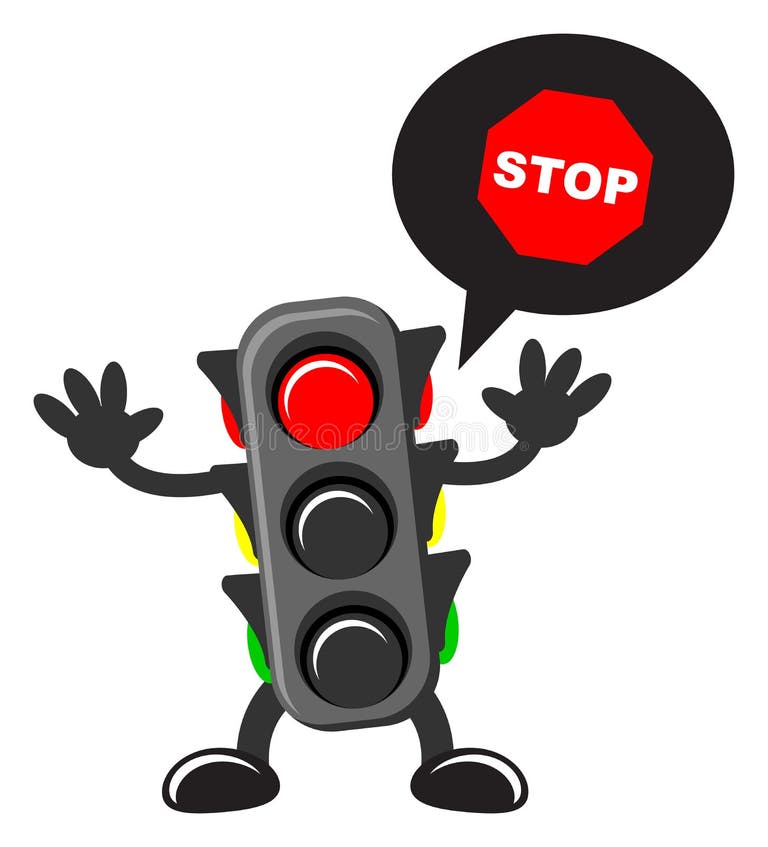 Stop Light Cartoon Stock Illustrations – 3,437 Stop Light Cartoon Stock ...