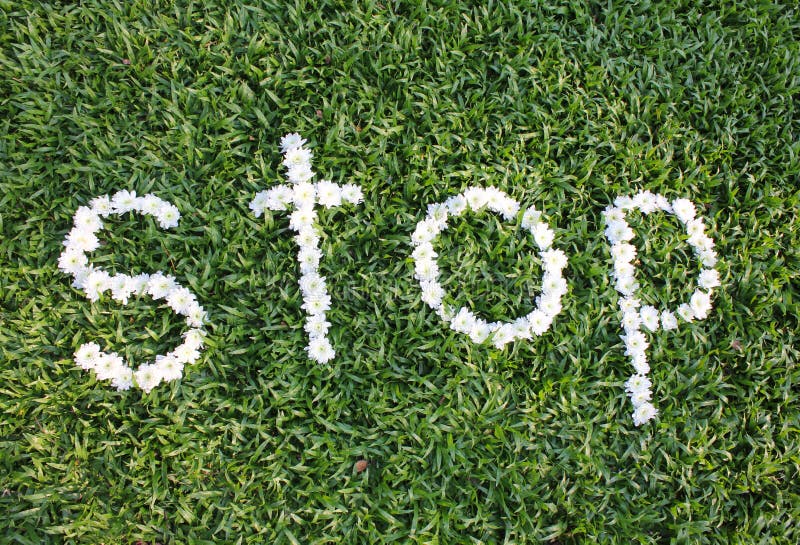 Stop! imagem de stock. Imagem de forma, ambiente, campo - 34024813