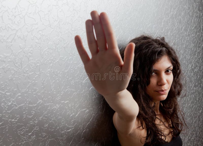 Stop stock image. Image of woman, female, copy, dont - 38387919