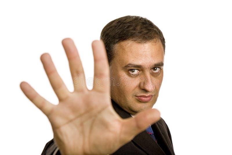 Stop stock photo. Image of control, alone, executive, adult - 5330220