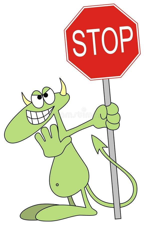 Alien stop sign stock illustration. Illustration of stop - 25894096