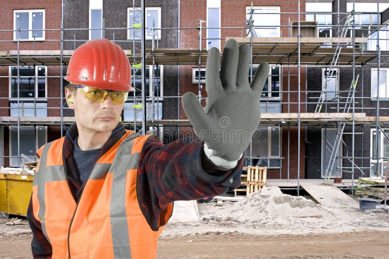 Stop stock photo. Image of blue, palm, manager, collar - 7104334