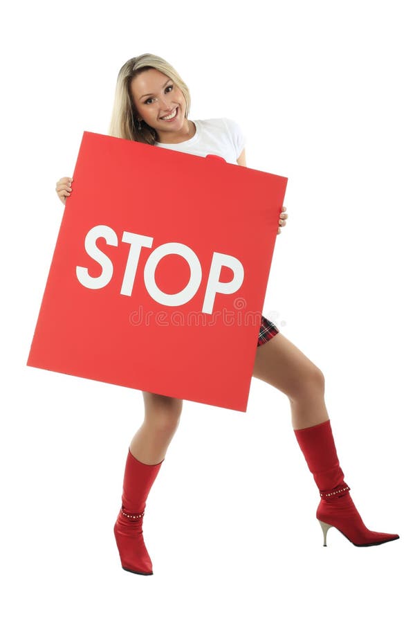 Stop sign stock photo. Image of portrait, people, form - 11648136