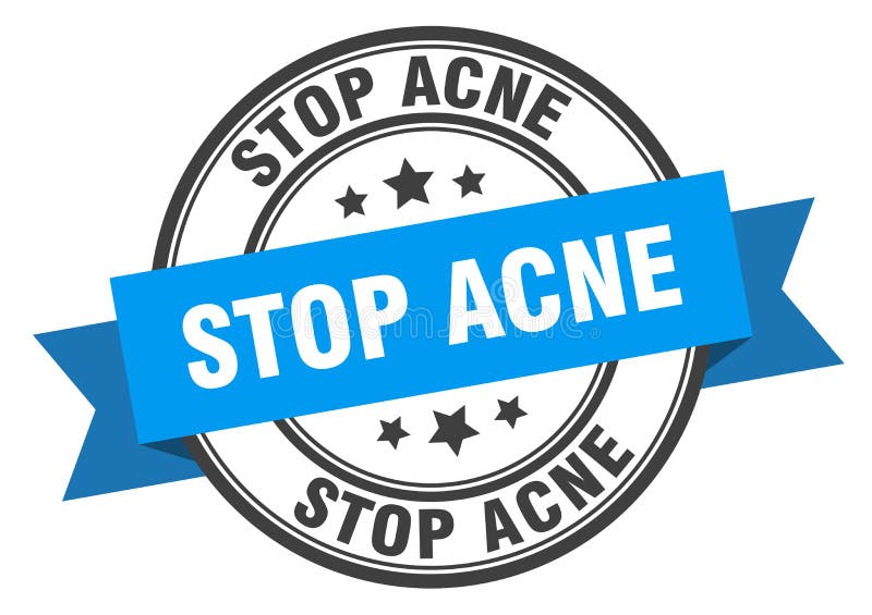 Stop Acne Label. Stop Acne Round Band Sign Stock Vector - Illustration ...