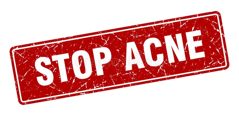 Stop Acne Sign. Stop Acne Grunge Stamp Stock Vector - Illustration of ...