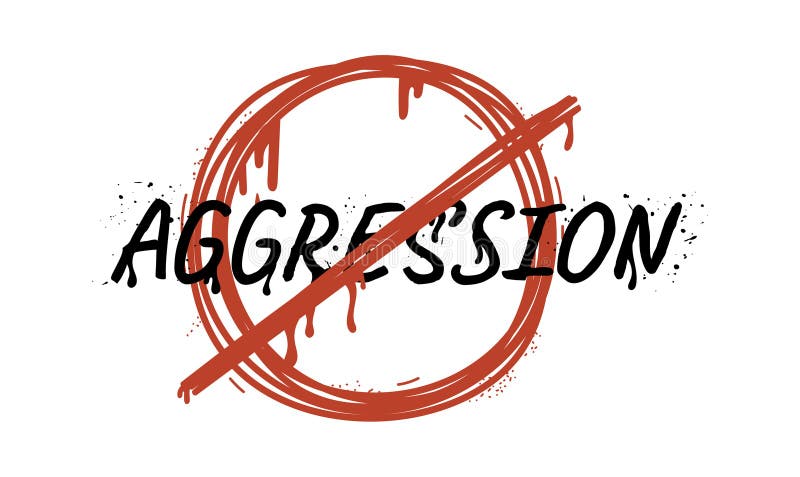 Stop Aggression Street Art stock vector. Illustration of vector - 275436924