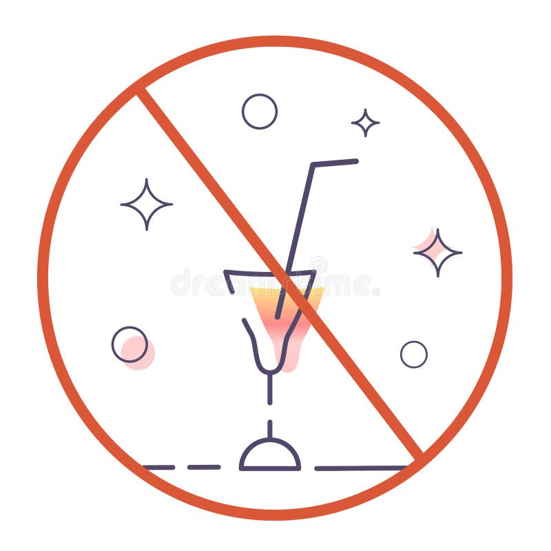 Stop Alcohol Sign Icon. Vector Design Illustration Stock Vector ...