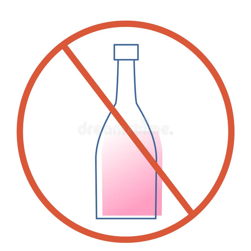 Stop Alcohol Sign Icon. Vector Design Illustration Stock Vector ...