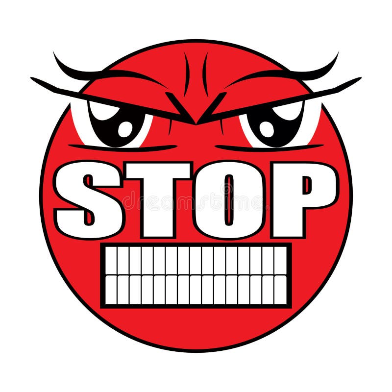 Angry Stop Sign Stock Illustrations – 578 Angry Stop Sign Stock ...