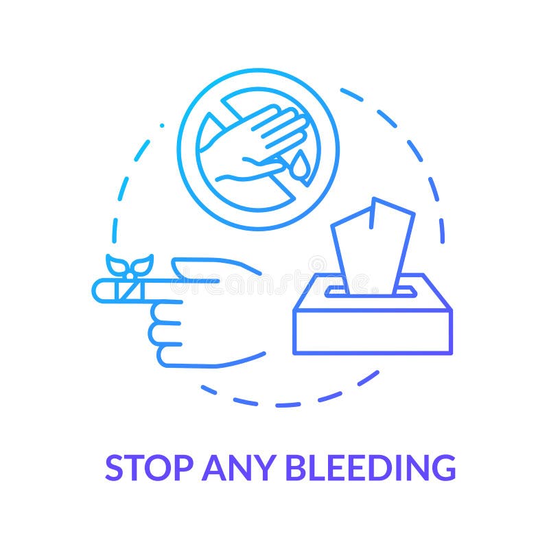 Finger Bleeding With Wound Plaster Cartoon Flat Illustration Vector ...