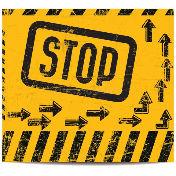 Stop banner stock vector. Illustration of banner, background - 20045925