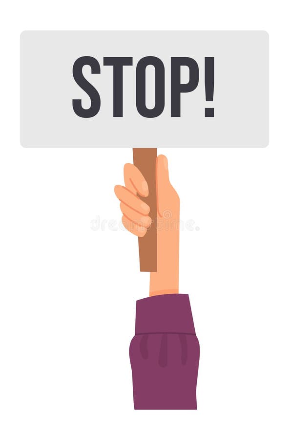 Stop banner stock vector. Illustration of banner, background - 20045925