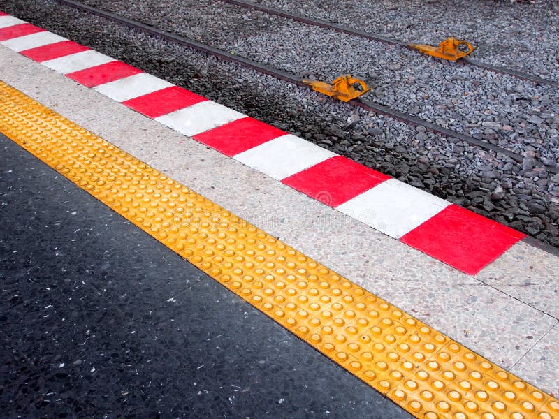 Stop Behind the Line, Danger Zone Stock Image - Image of outdoors ...