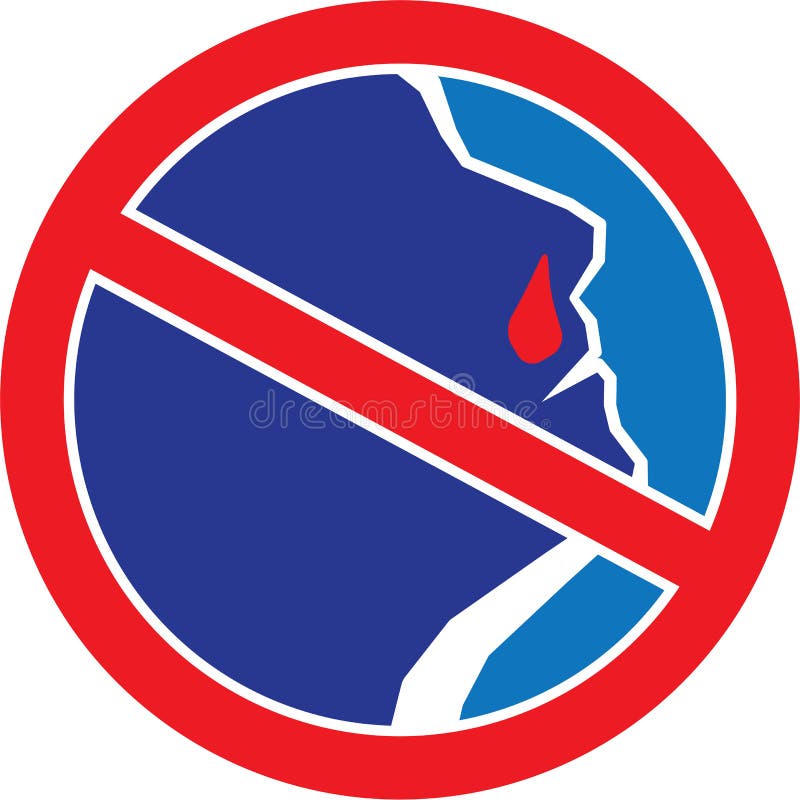 Stop Bleeding Nose stock vector. Illustration of injury - 70399836