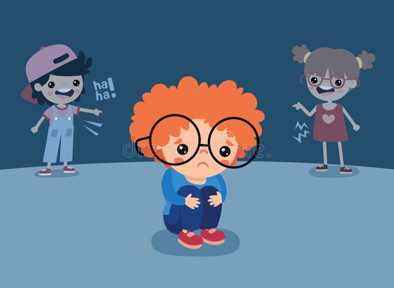 Stop Bullying and Social Pressure Stock Illustration - Illustration of ...