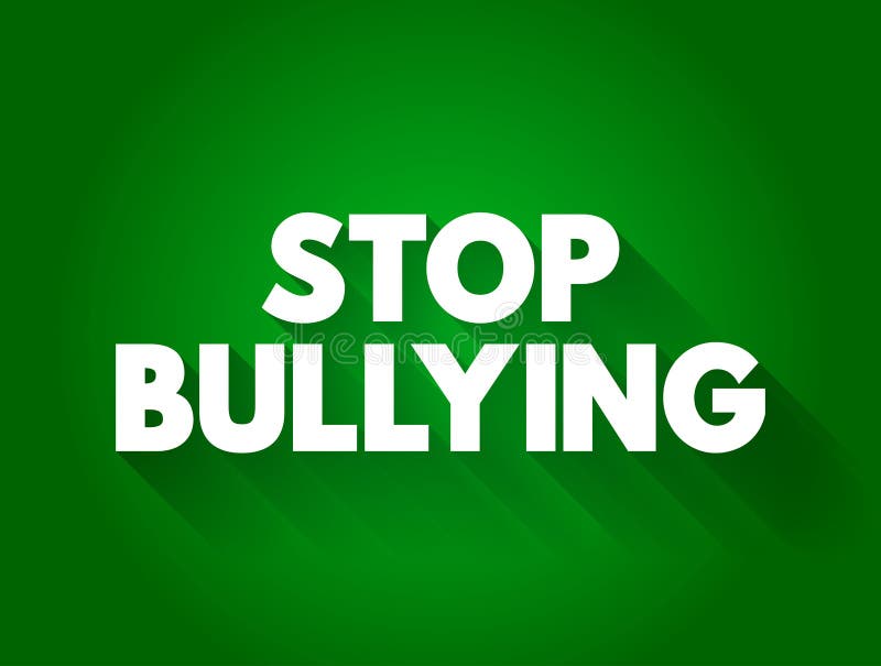 Stop Bullying Word Cloud Collage, Social Concept Background Stock ...