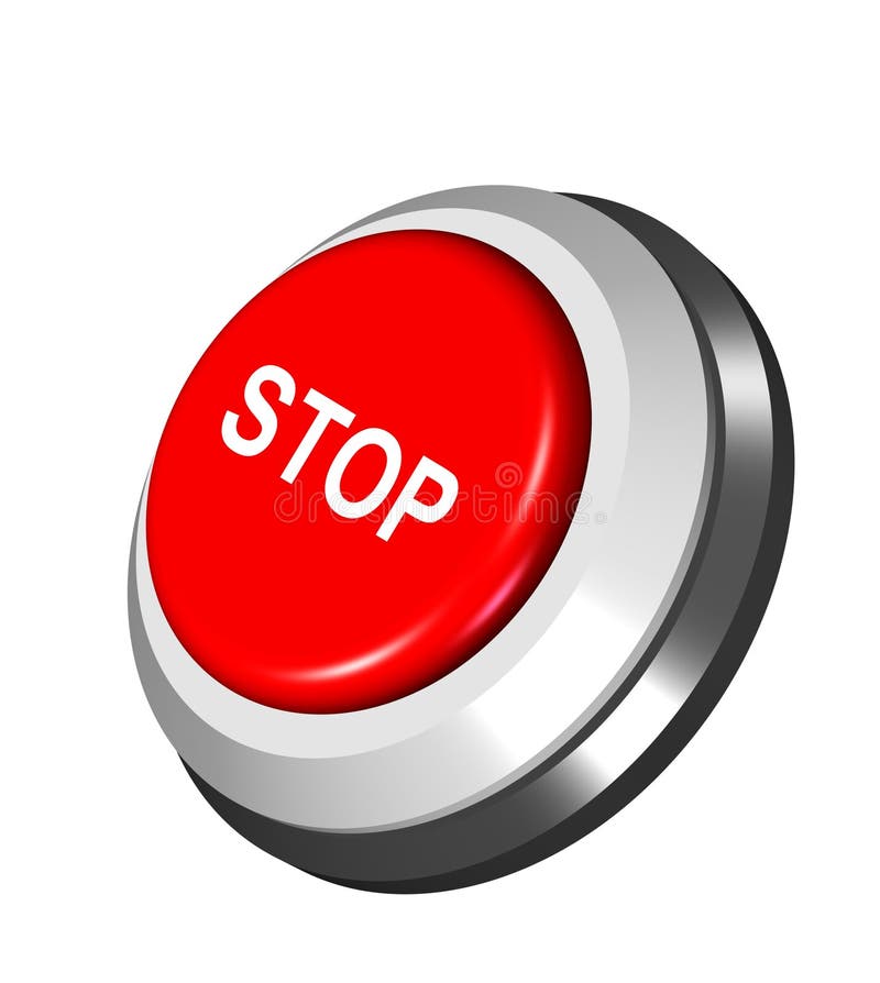 Stop button stock illustration. Illustration of urgency - 12267120