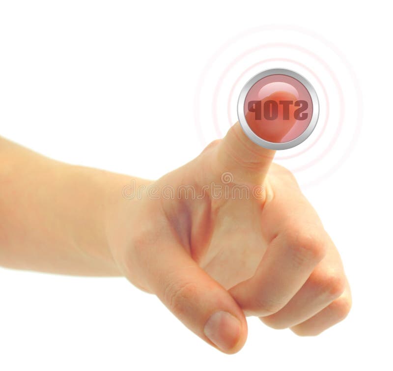 Stop button stock image. Image of stop, security, control - 13093095