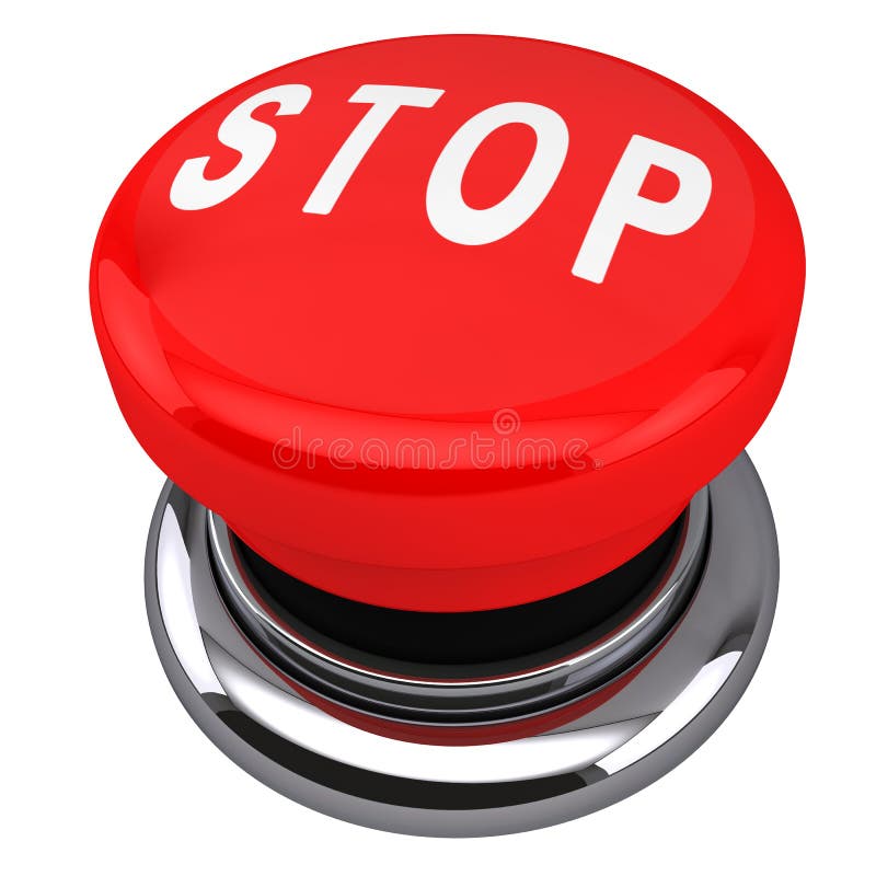 Button - emergency STOP stock illustration. Illustration of machine ...