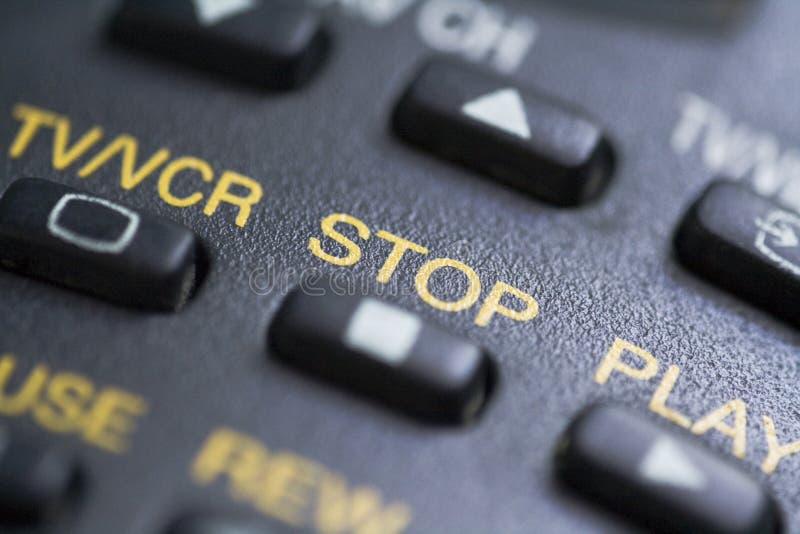 Stop button stock photo. Image of remote, close, buttons - 5251044