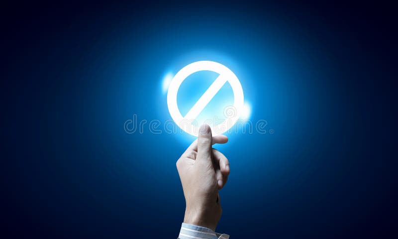 Stop Media Player Icon Illustration. Black and White Icon. Vector ...