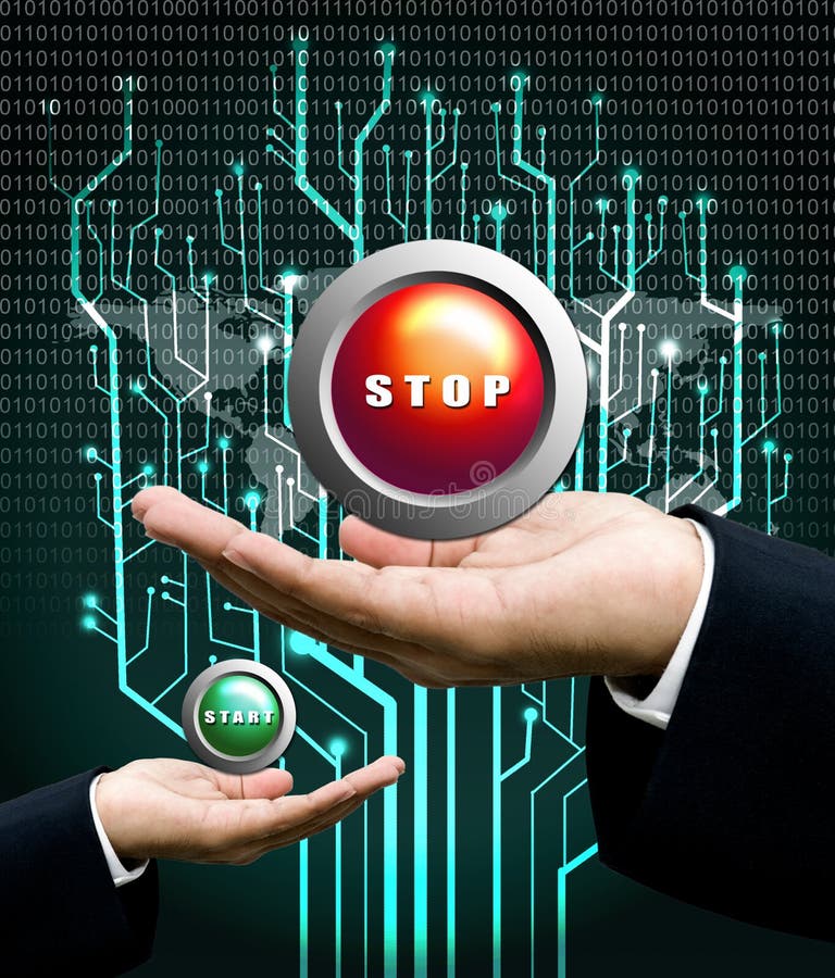 Stop button concept stock photo. Image of button, carry - 38690310