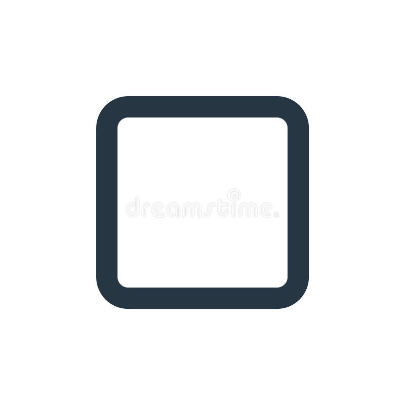 Stop Button Icon Vector from Essentials Ui Concept. Thin Line ...