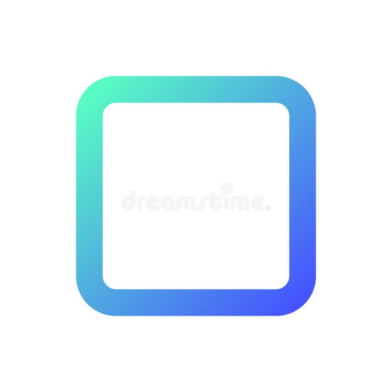 Stop Button Pixel Perfect Gradient Linear Ui Icon Stock Vector - Illustration of concept, mobile ...