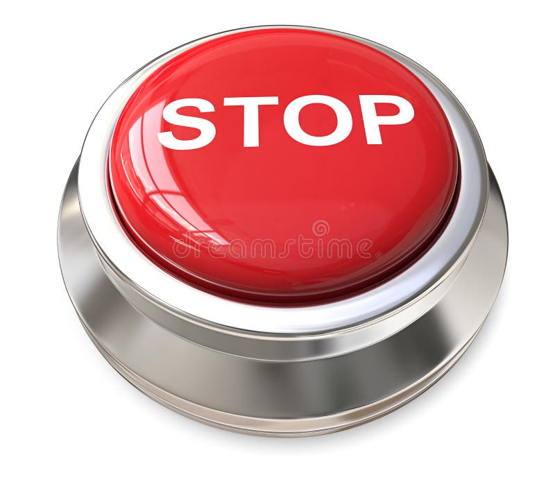 Stop button stock illustration. Illustration of mark - 77097913
