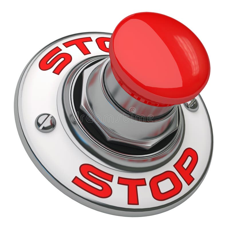 Stop Button stock illustration. Illustration of icon - 33329016