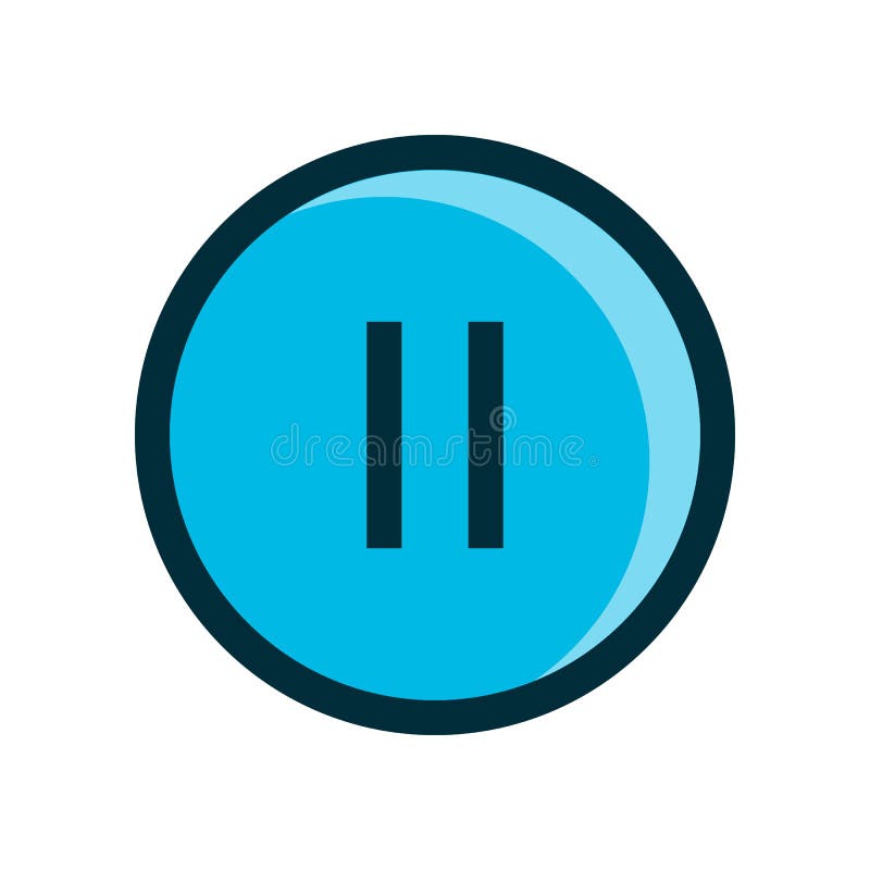 Stop button symbol stock vector. Illustration of abstract - 194443561