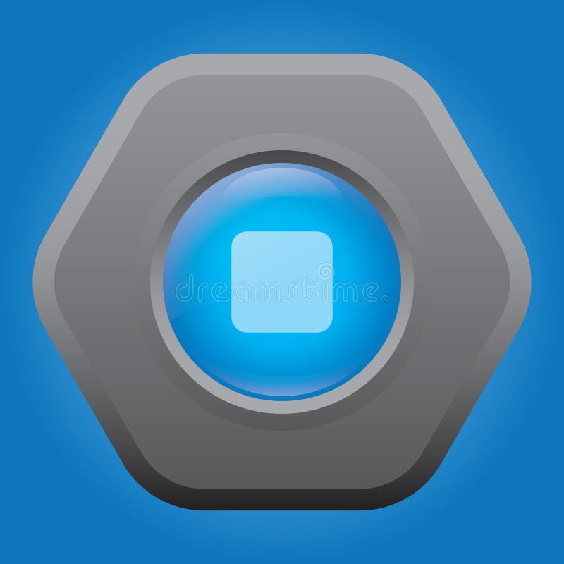 Stop Button. Vector Illustration Decorative Design Stock Vector ...