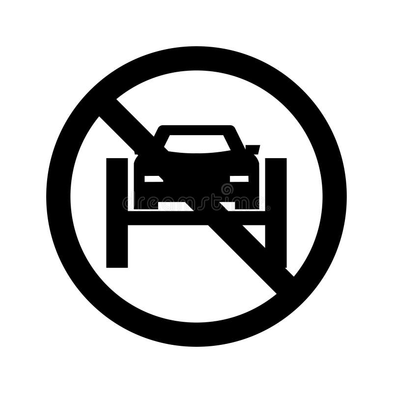 Stop Car on Bridge Isolated Vector Icon Which Can Easily Modify or Edit ...