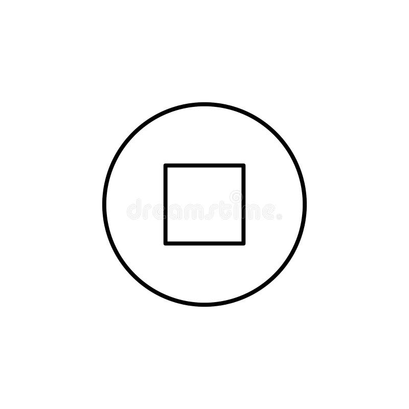 Play Circular Button Icon. Element of Simple Web Icon. Thin Line Icon ...