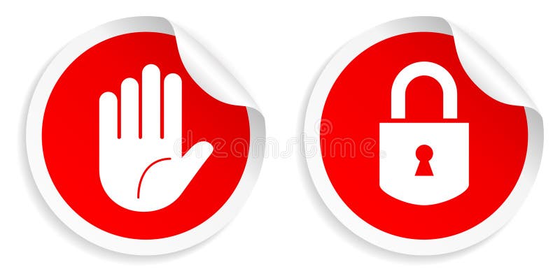 Account Closed Badge Isolated White Background Stock Illustrations – 10 ...