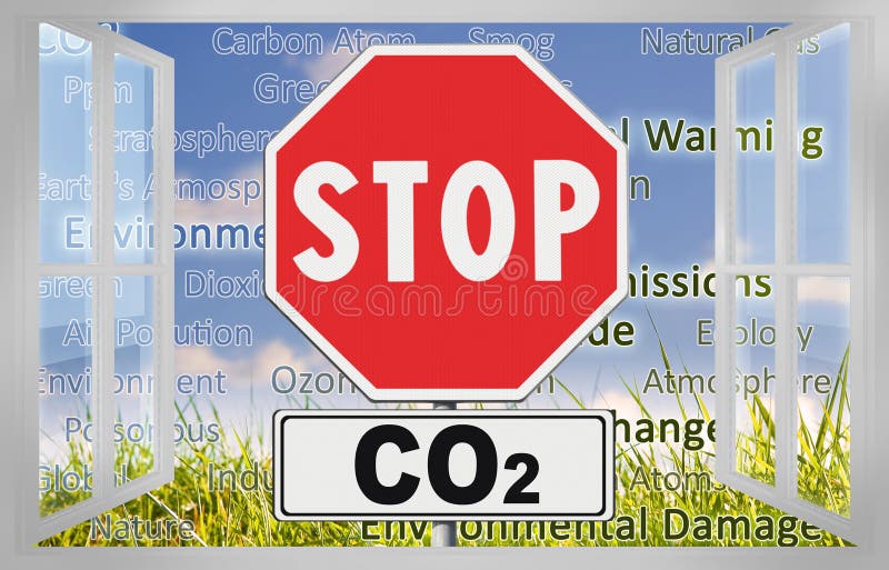 Stop CO2 emissions stock image. Image of care, energy - 36017143