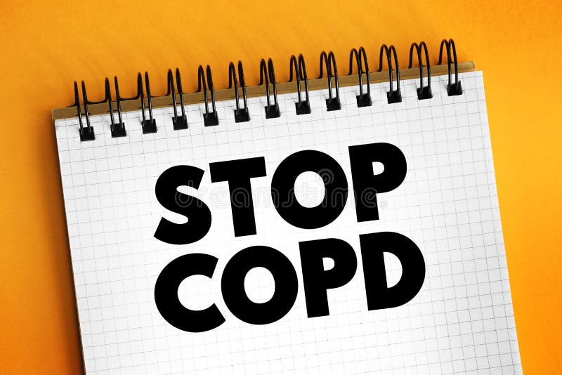 Stop COPD Text on Notepad, Medical Concept Background Stock Photo ...