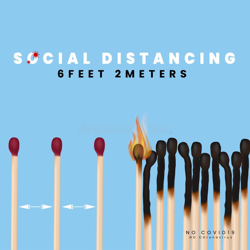 Lit Matches Social Distancing Stock Illustrations – 1 Lit Matches ...
