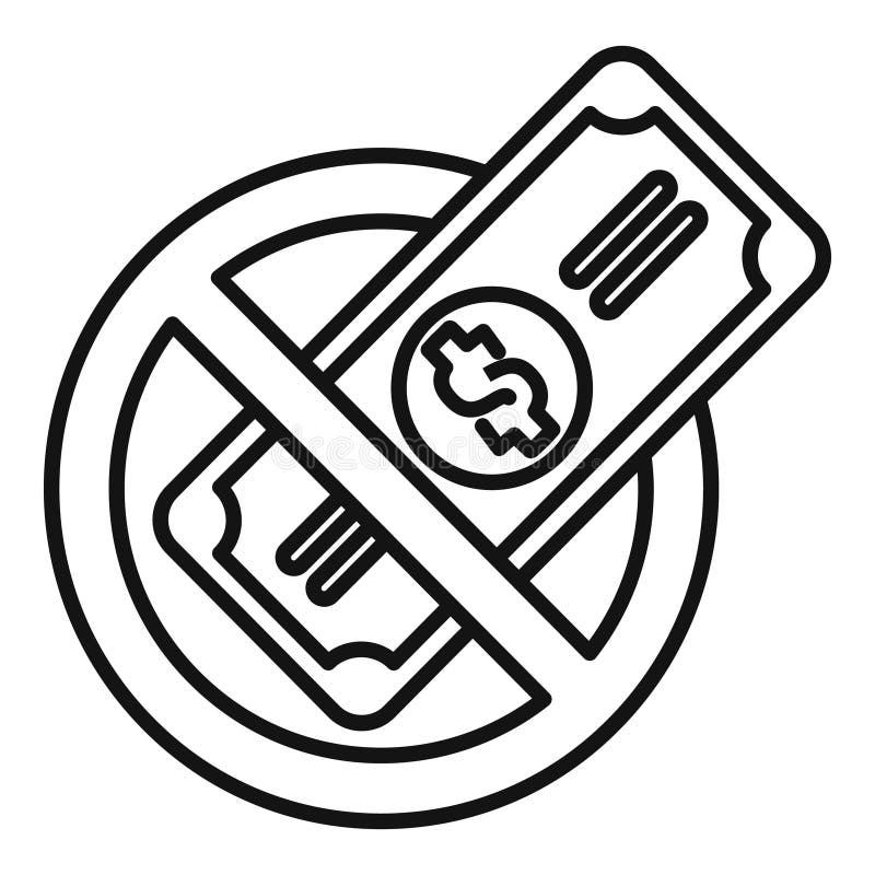 Stop Corruption and Bribery Money Stock Vector - Illustration of simple ...