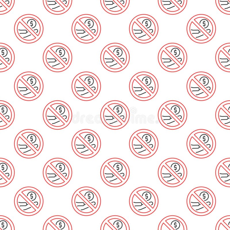 Stop Corruption and Bribery Vector Concept Seamless Pattern Stock ...