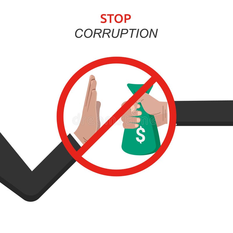 Stop Corruption Concept Design. a Logotype or Typography of Illegal ... Stop Corruption Concept Design. a Logotype or Typography of Illegal ...