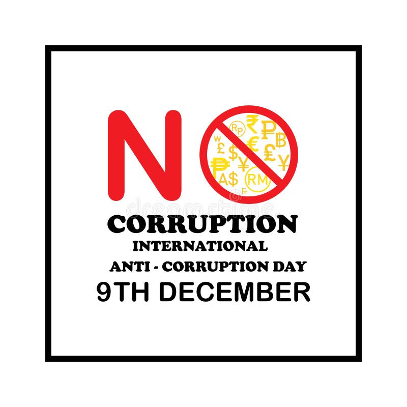 World corruption day stock illustration. Illustration of hide - 167775563