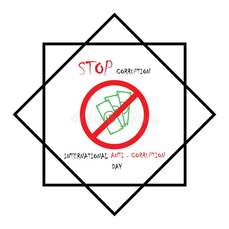 World corruption day stock vector. Illustration of corruption - 168260449