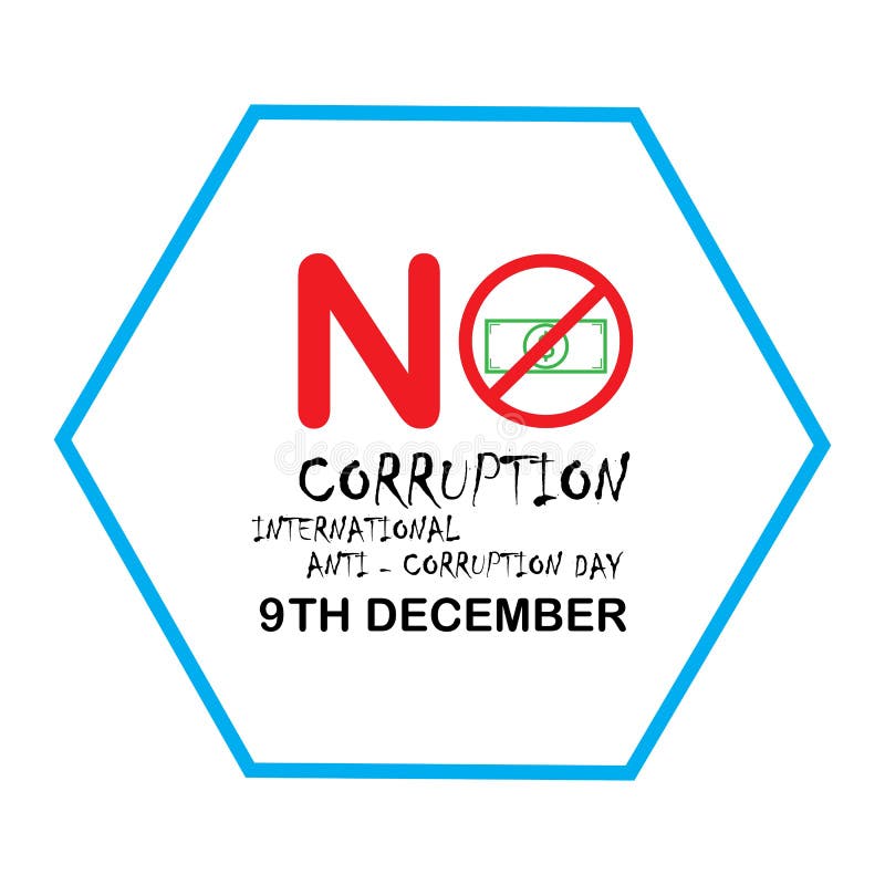World corruption day stock vector. Illustration of warning - 168123292