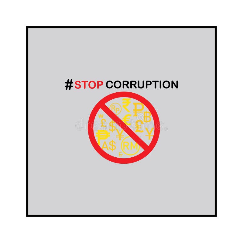World corruption day stock vector. Illustration of banner - 168260460