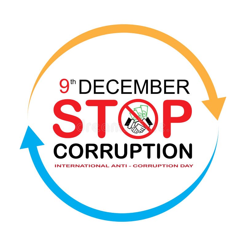 Stop Corruption and International Anti-Corruption Day Stock Vector ...