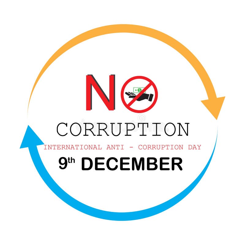 Stop Corruption and International Anti-Corruption Day Stock Vector ...